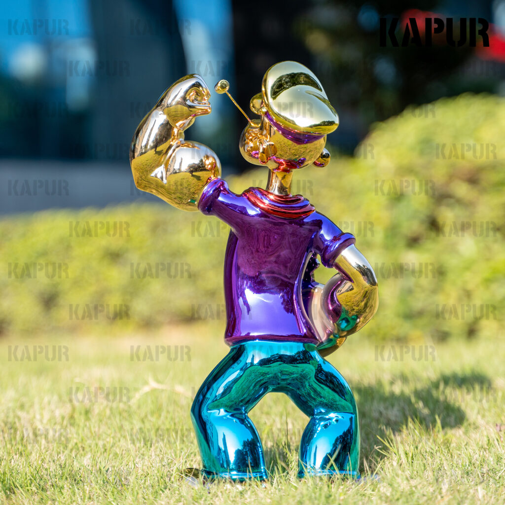Jeff Koons Popeye Sculpture Pop Art Accepts Custom Sizes in Any Color