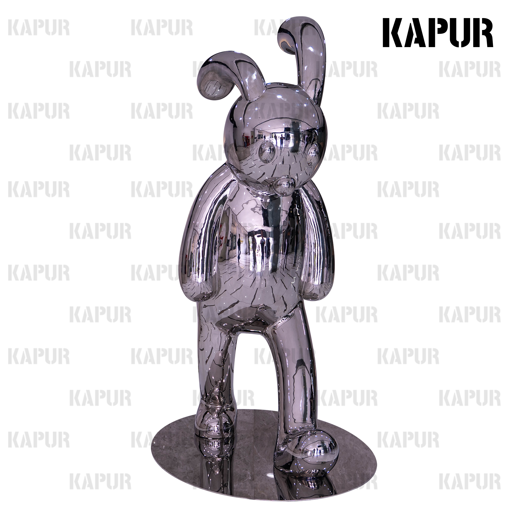 Stainless Steel Garden Sculpture Rabbit Animal Sculpture